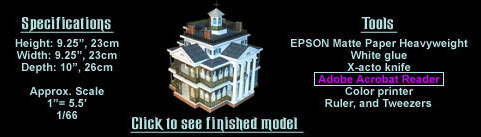 New Orleans Paper Model kit